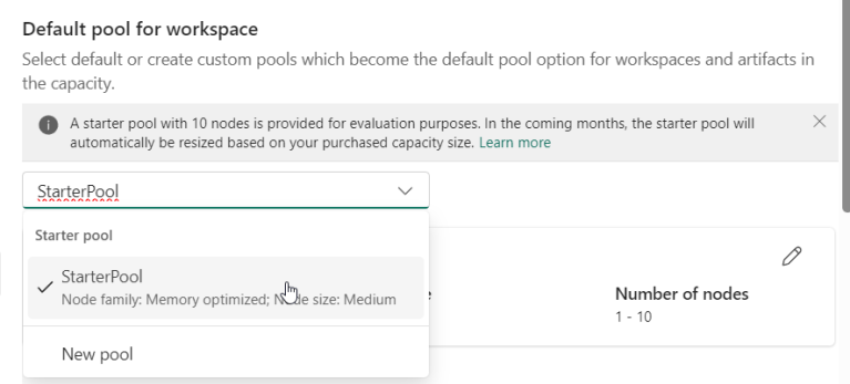 Microsoft Fabric: setting your spark compute pool size – Reitse's blog