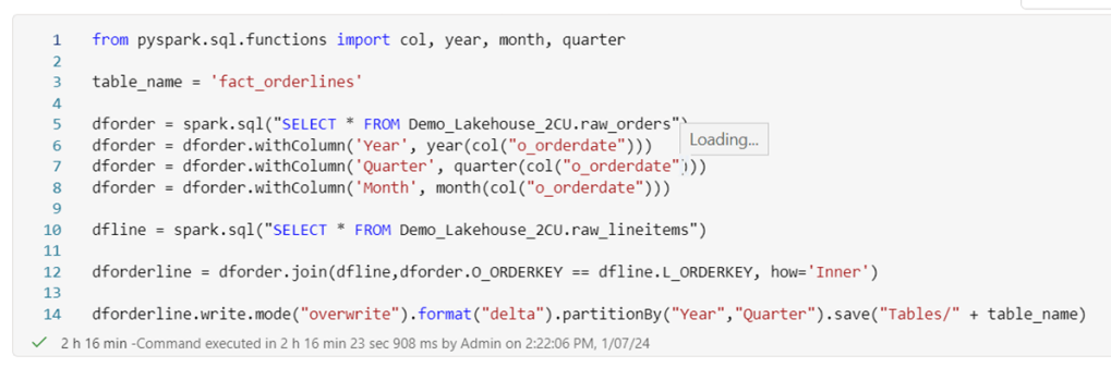 Microsoft Fabric, comparing the F2 with the preview F64 – Reitse's blog