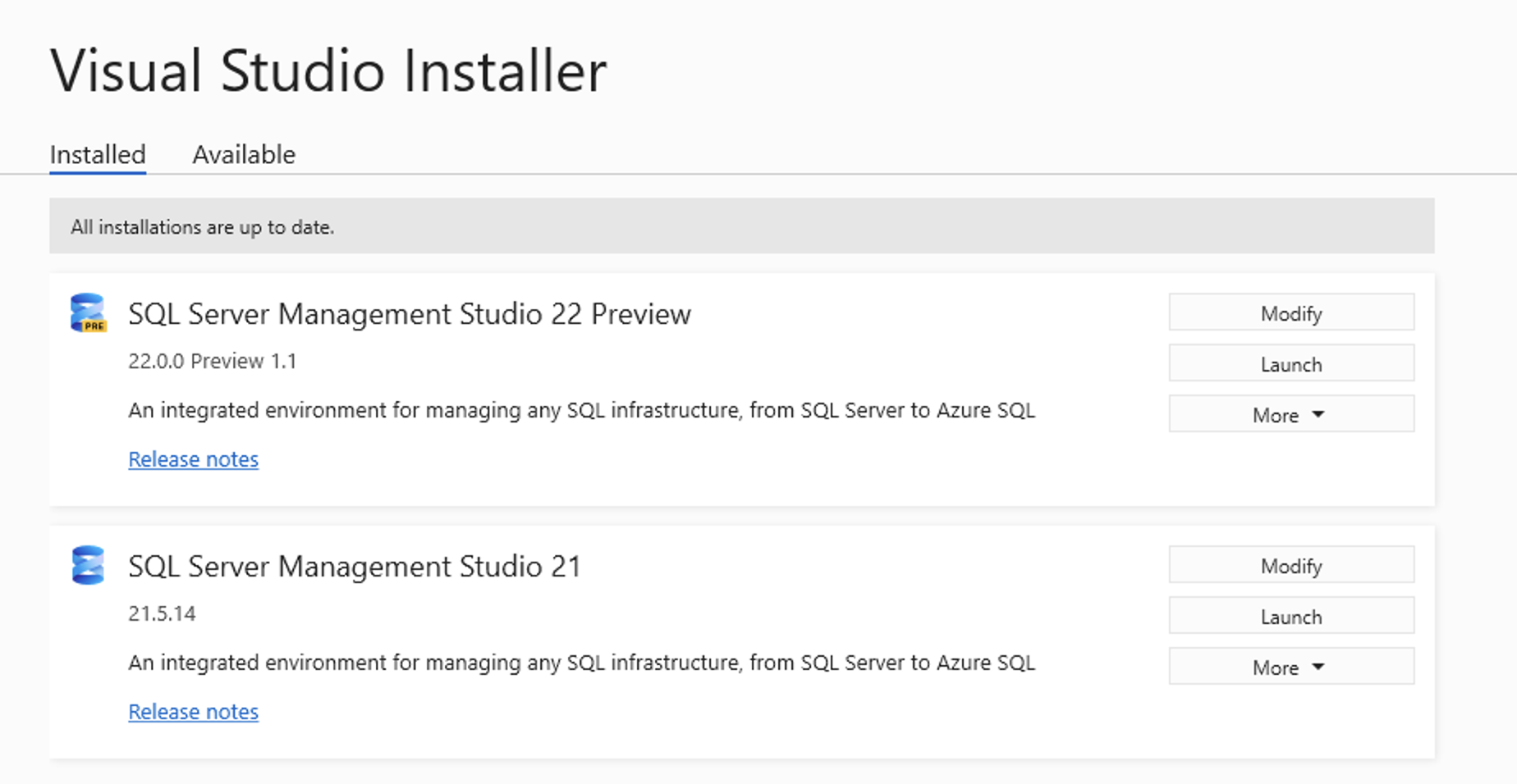 SSMS 22 preview 1 first impressions – Reitse's blog